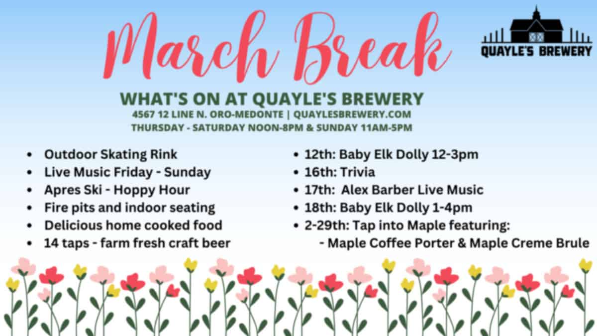 PLAN AN EXCITING WEEKEND AND MARCH BREAK WITH YOUR LOVED ONES - Peggy ...